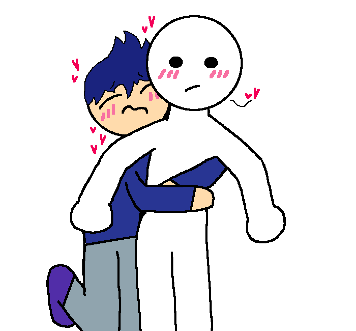 Pixilart - Thomas being clingy by RyanTheWeirdo