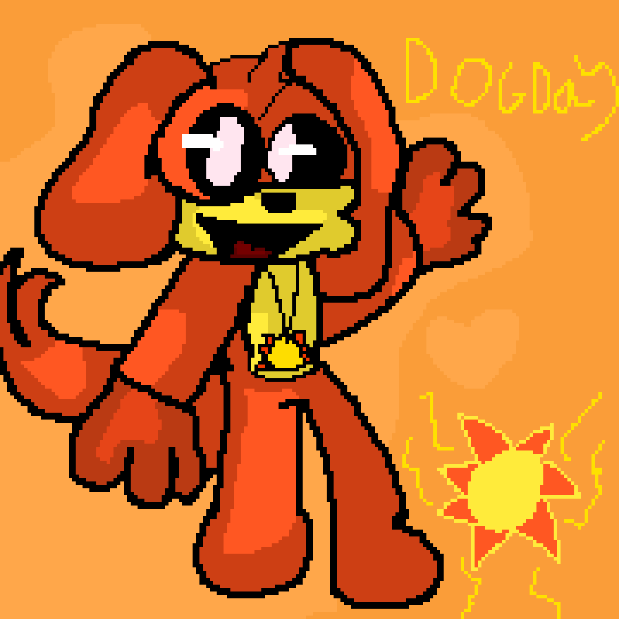 Pixilart - DOGDAY☀️🧡💜🌙 ☀️🧡💜🌙 by D3M0NGirl