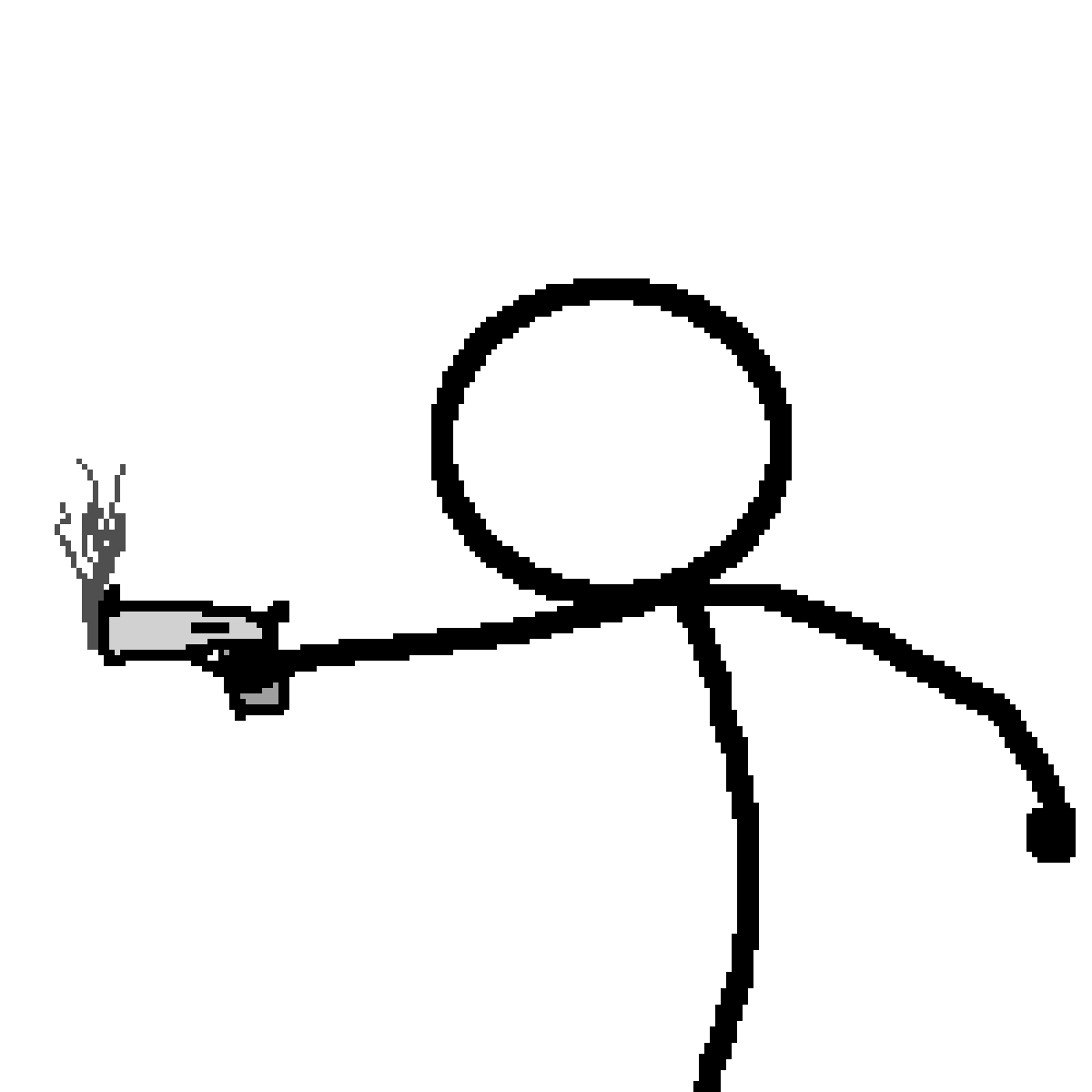 Pixilart - stickman shooting by Blindymations