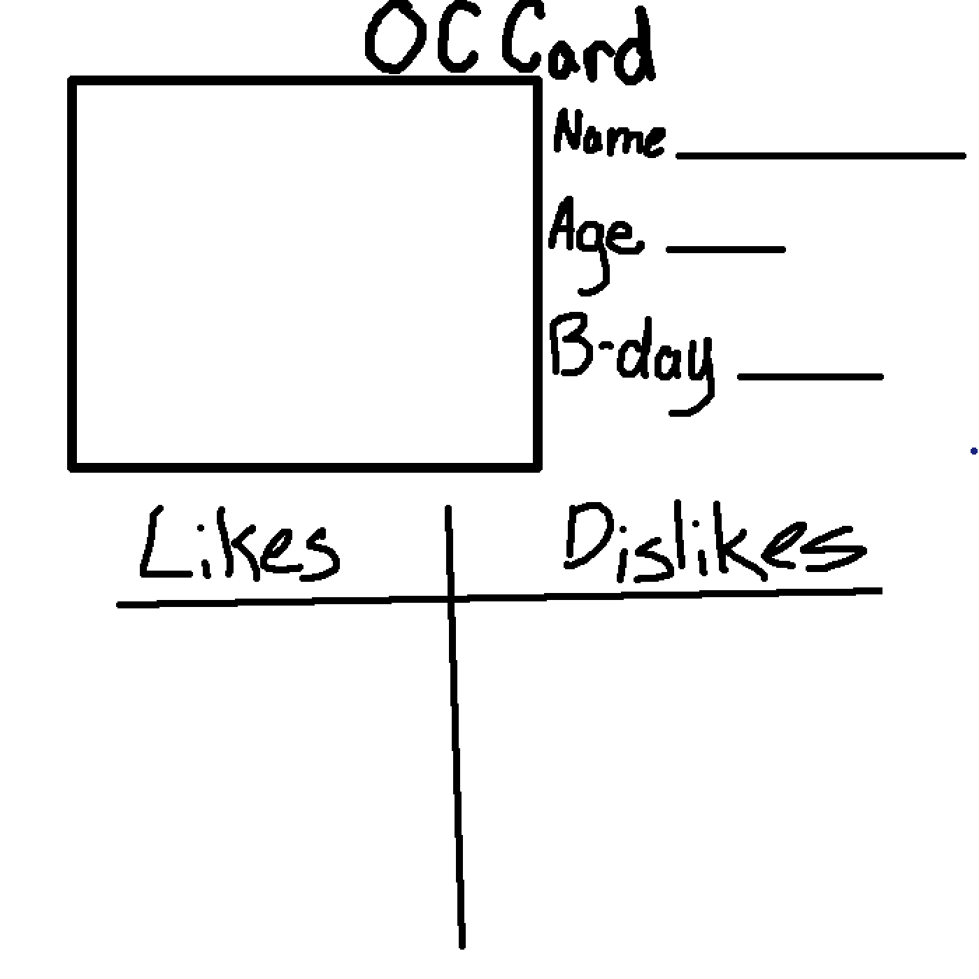 Pixilart - OC Card by RobinPebblesArt