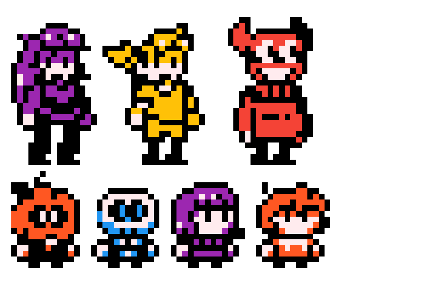 Pixilart - spooky month sprites by toby-drawz
