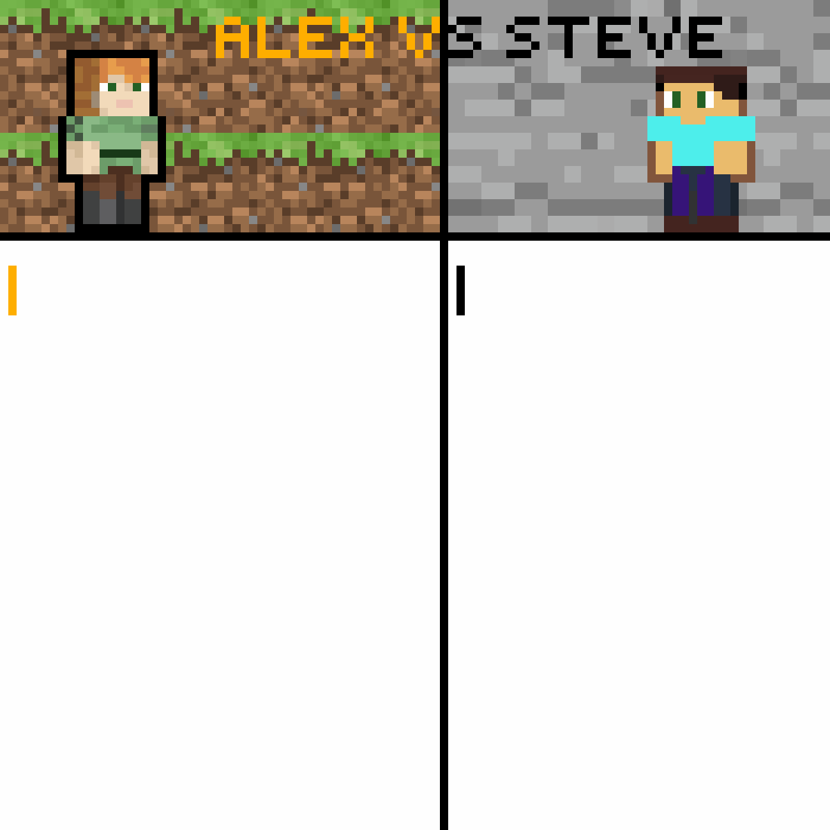 Pixilart - Alex Or Steve? by TheoPlayz