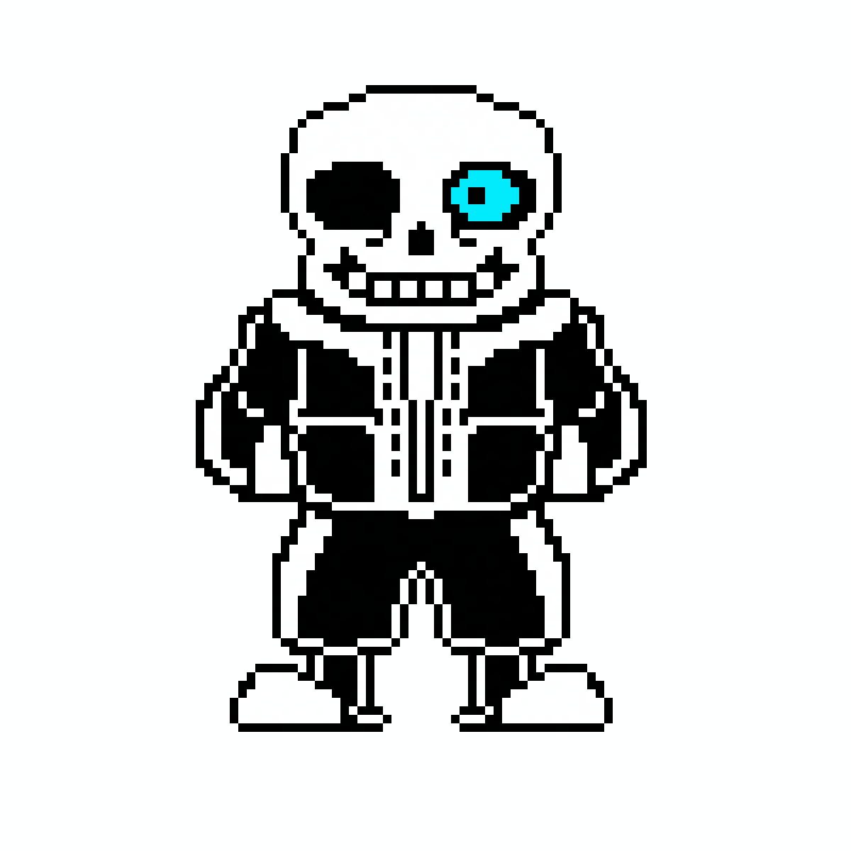 Pixilart - Sans Eye transform by Chara-ocs