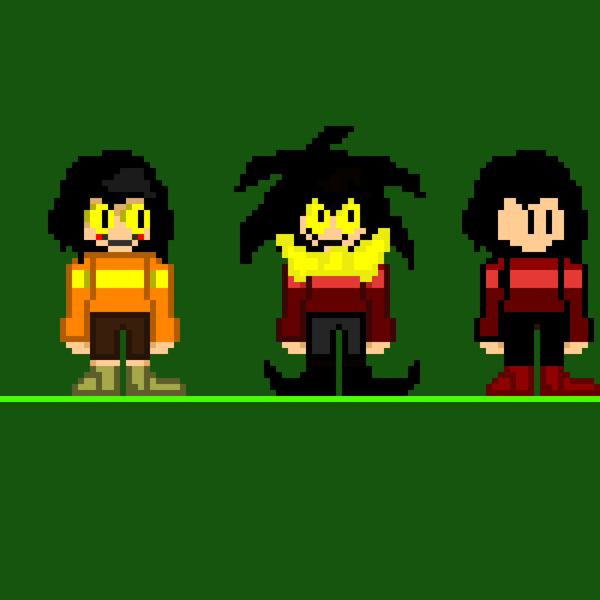 Pixilart - The Danger Trio: Mallos and Abbox and Newton by Cosmogos