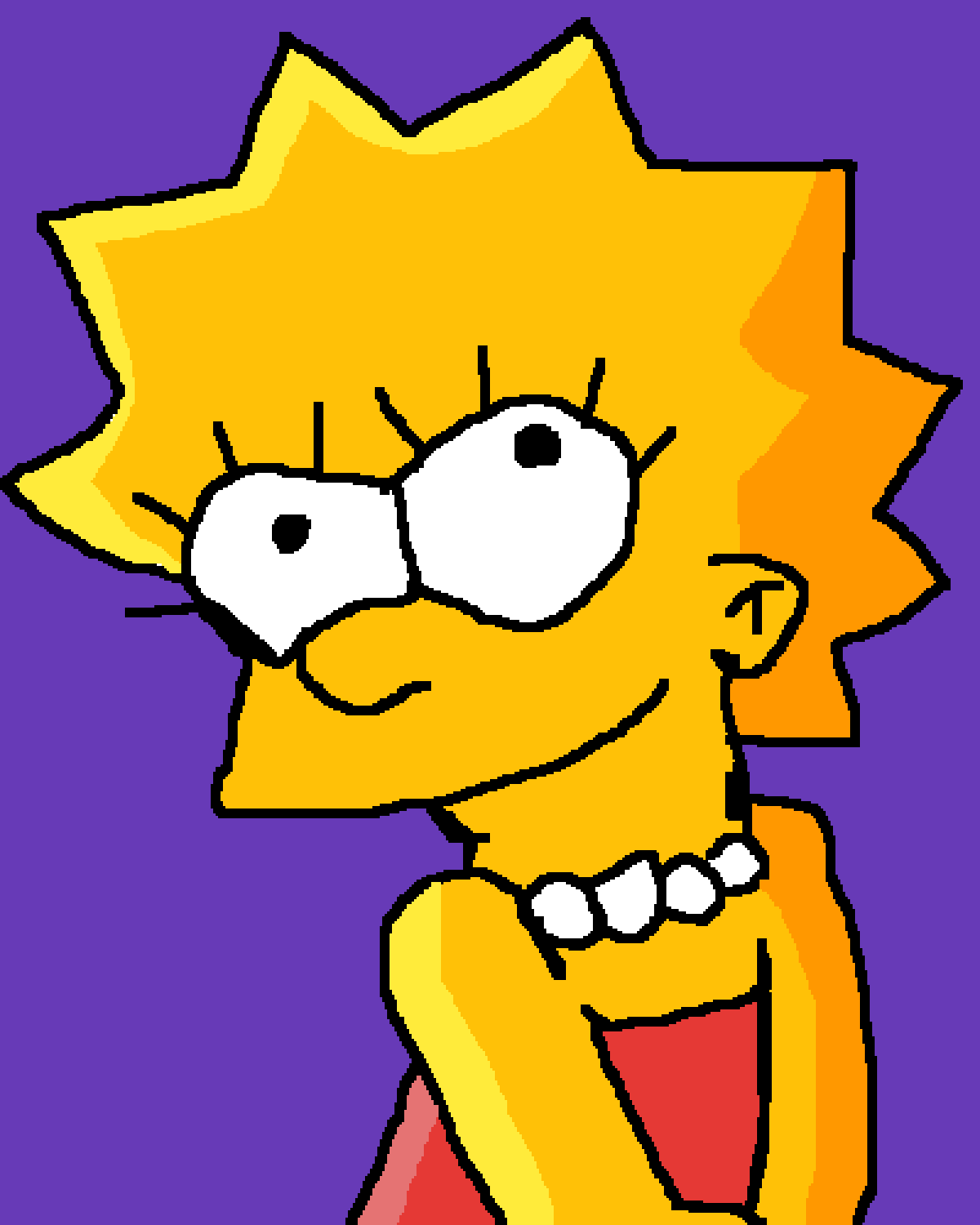 Pixilart - Lisa Simpson base by juicycoquette