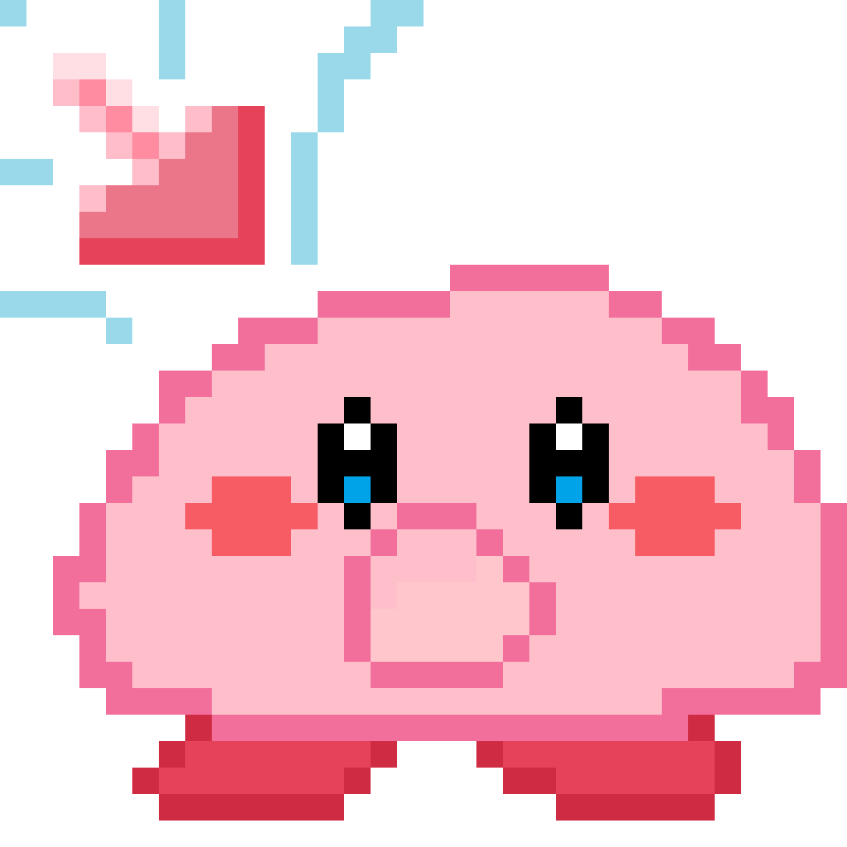 Pixilart - Kirby Eating Cursor by YourBabySeal