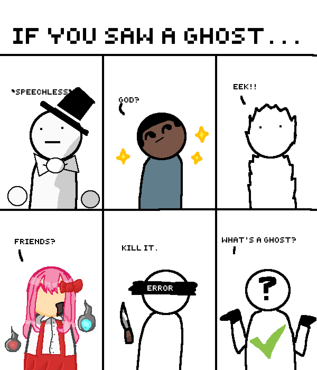 Pixilart - React to a ghost by simpTsukasa