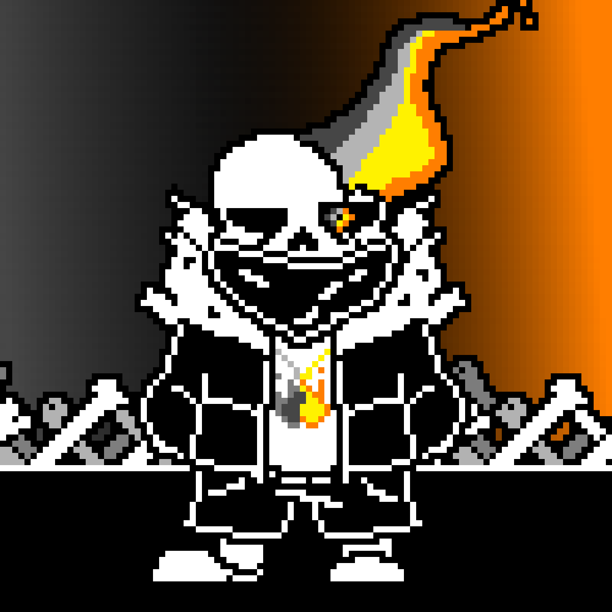 Pixilart - assassin sans but he is hellfire by Badt-chris
