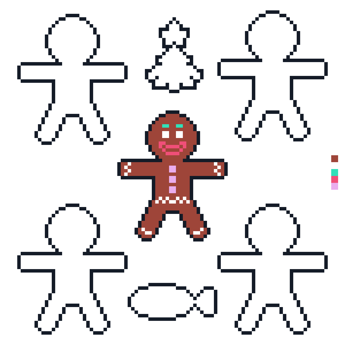 Editing Gingerbread Man - Free online pixel art drawing tool - Pixilart