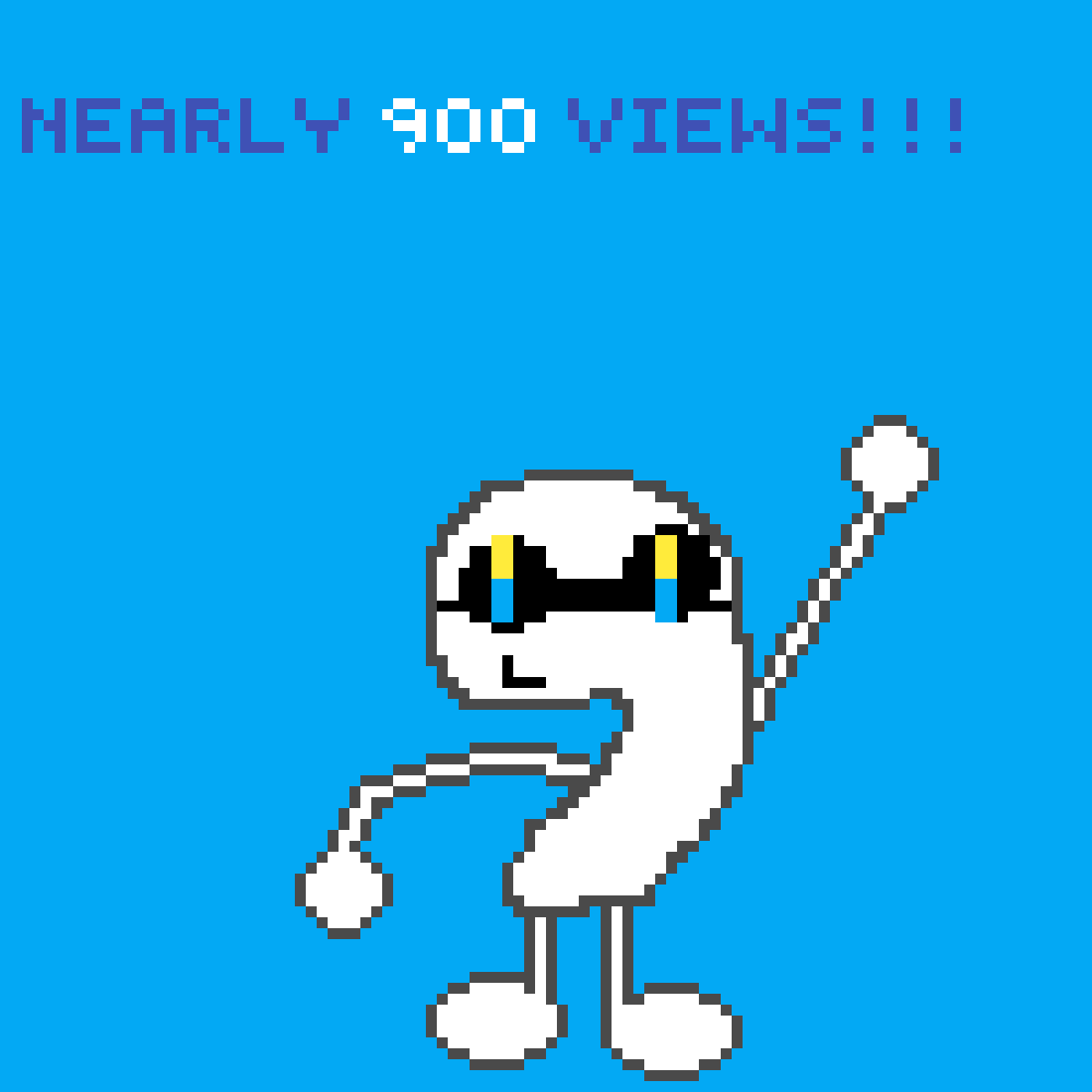 Pixilart - NEARLY 900 VIEWS! by Craftedpin