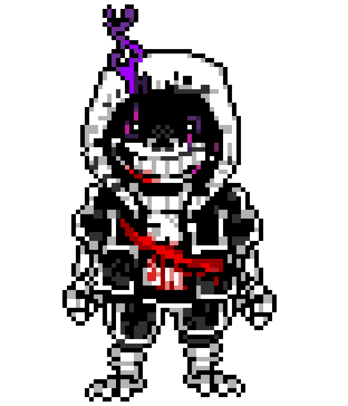 Editing DUST SANS PHASE 3 sprite team DTLG - Free online pixel art ...