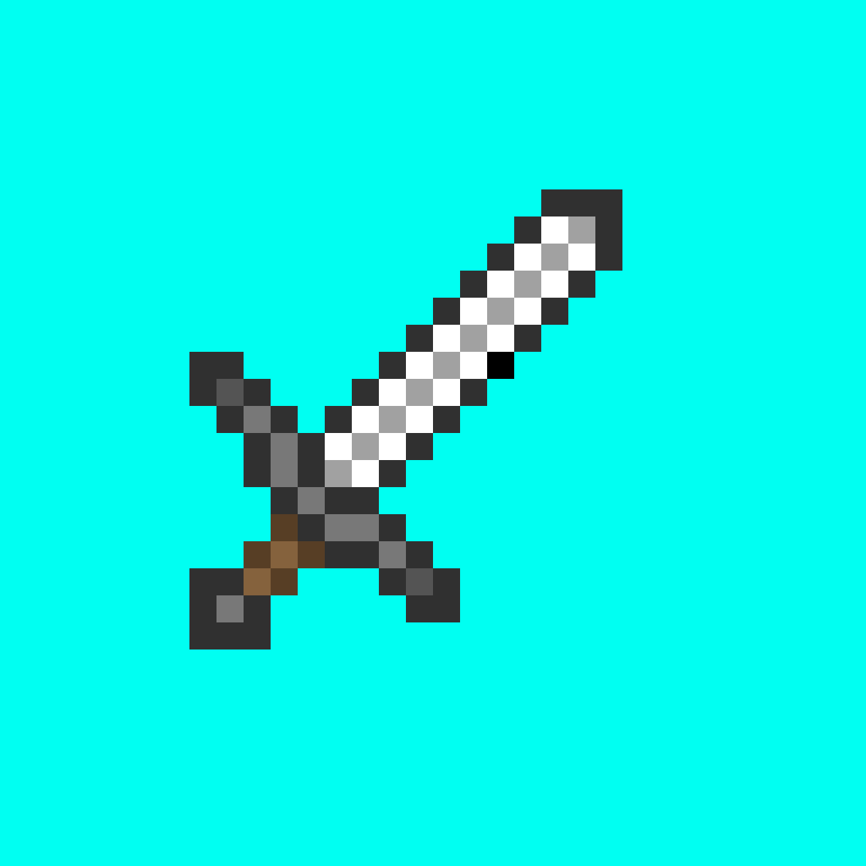 Minecraft Iron Sword Pixel Art 5 Sword Pixel Art Minecraft Map