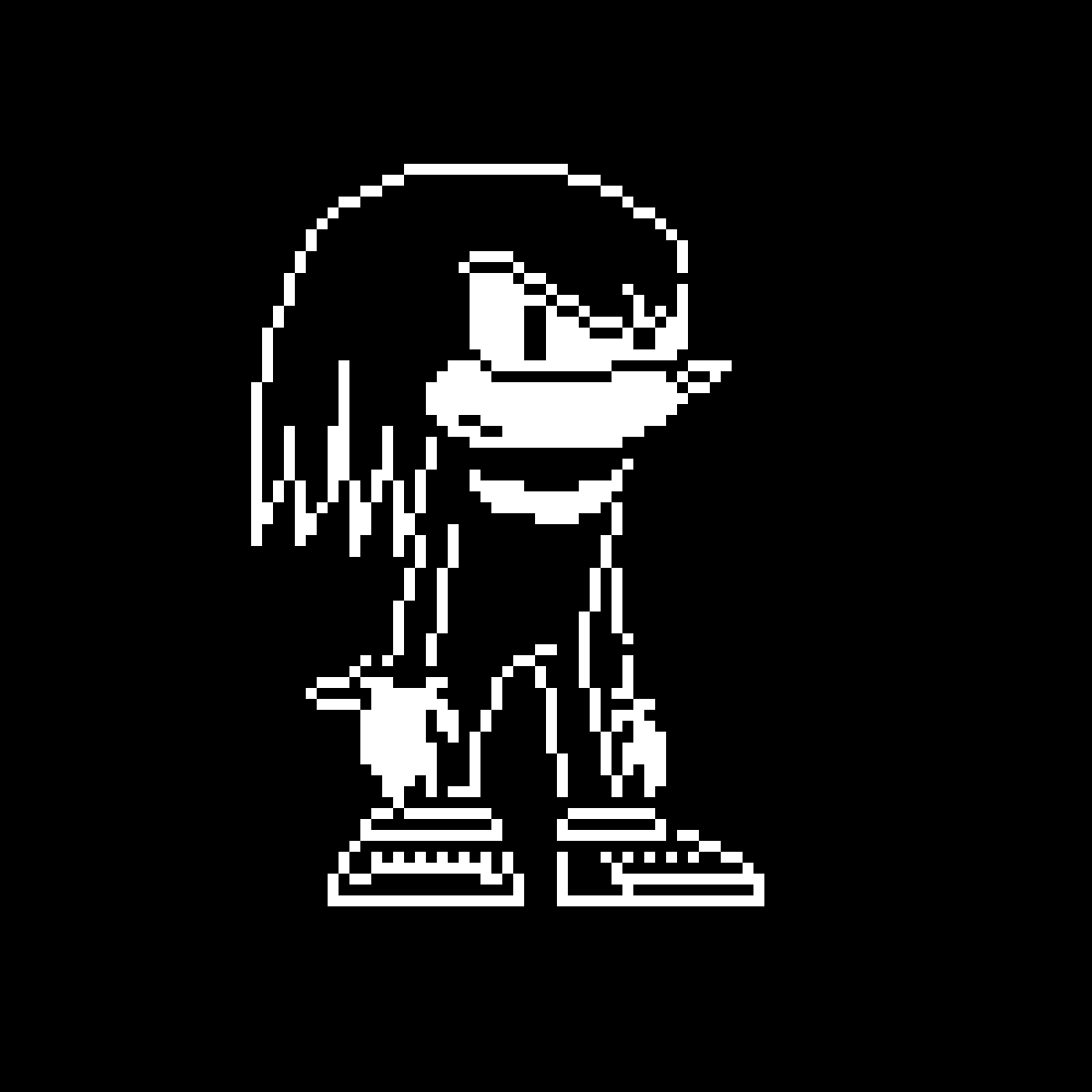 Pixilart - knuckles ut sprite by BlueboxDude