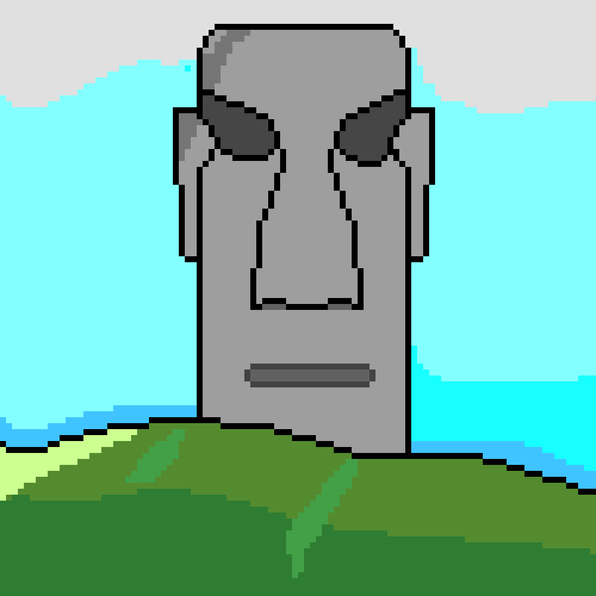 Pixilart - Moai by ShinAnimations