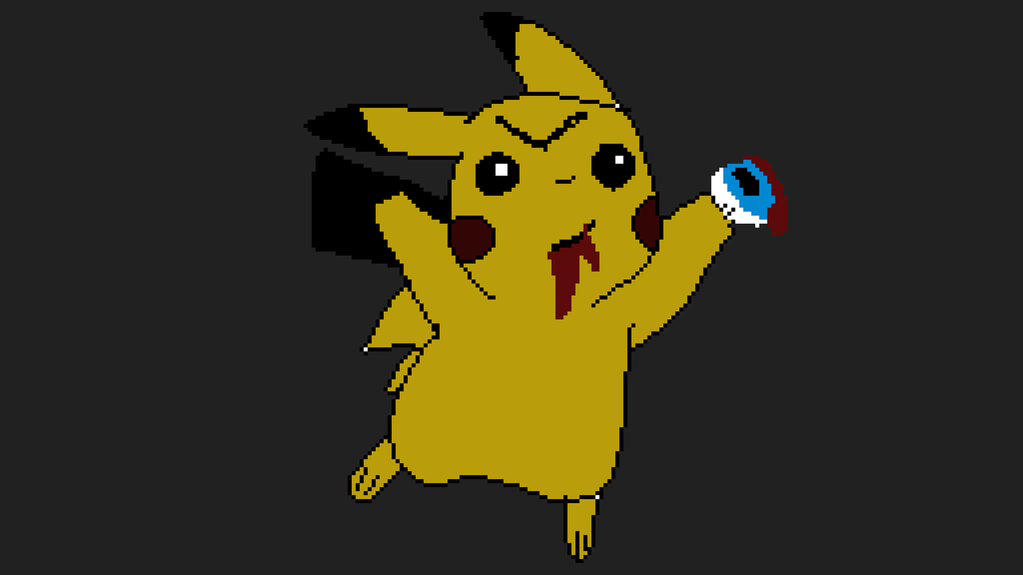 Pixilart - Pikachu base by Jelly-boy