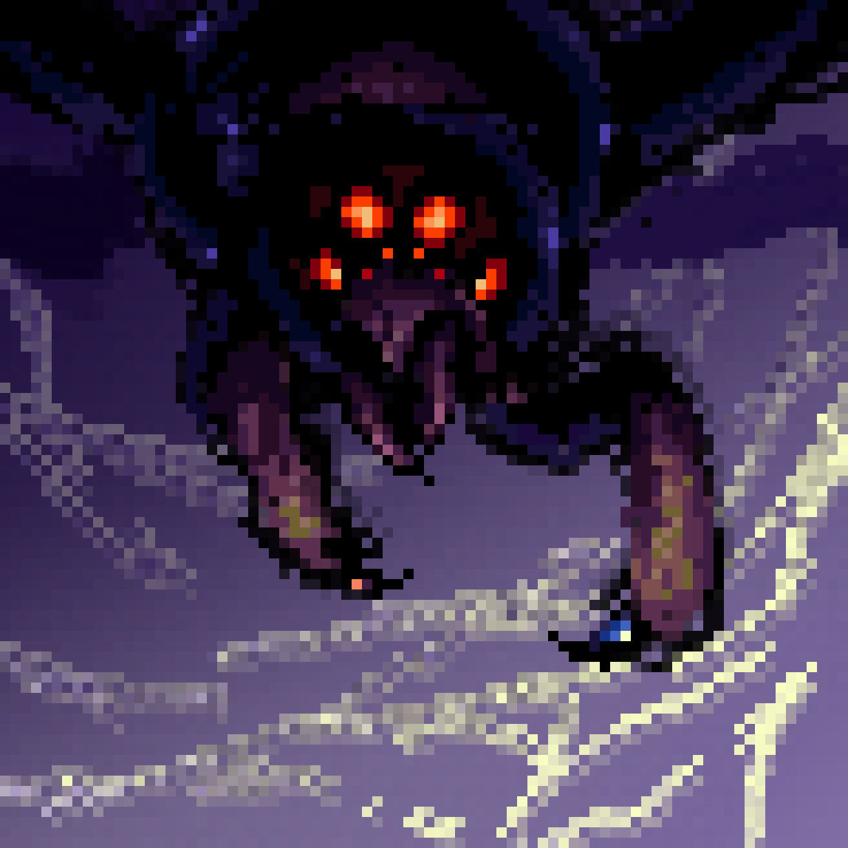 Pixilart - spider by aboxinsideabox