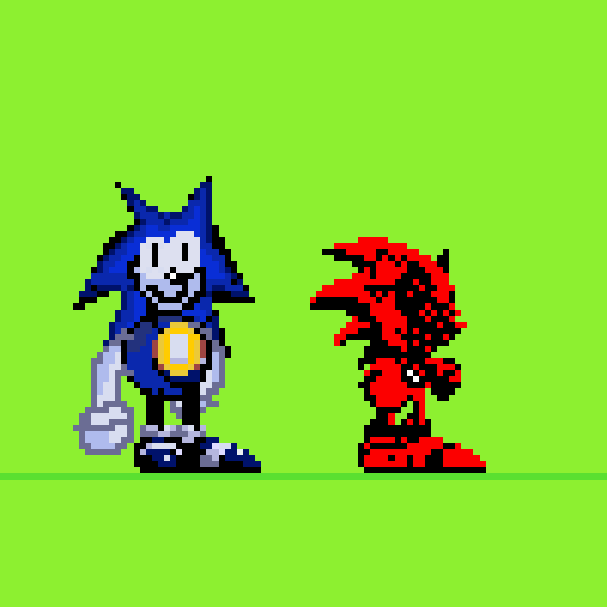 Pixilart - Quillboy and Fatal-2011!Sonic incarnation by Cosmogos