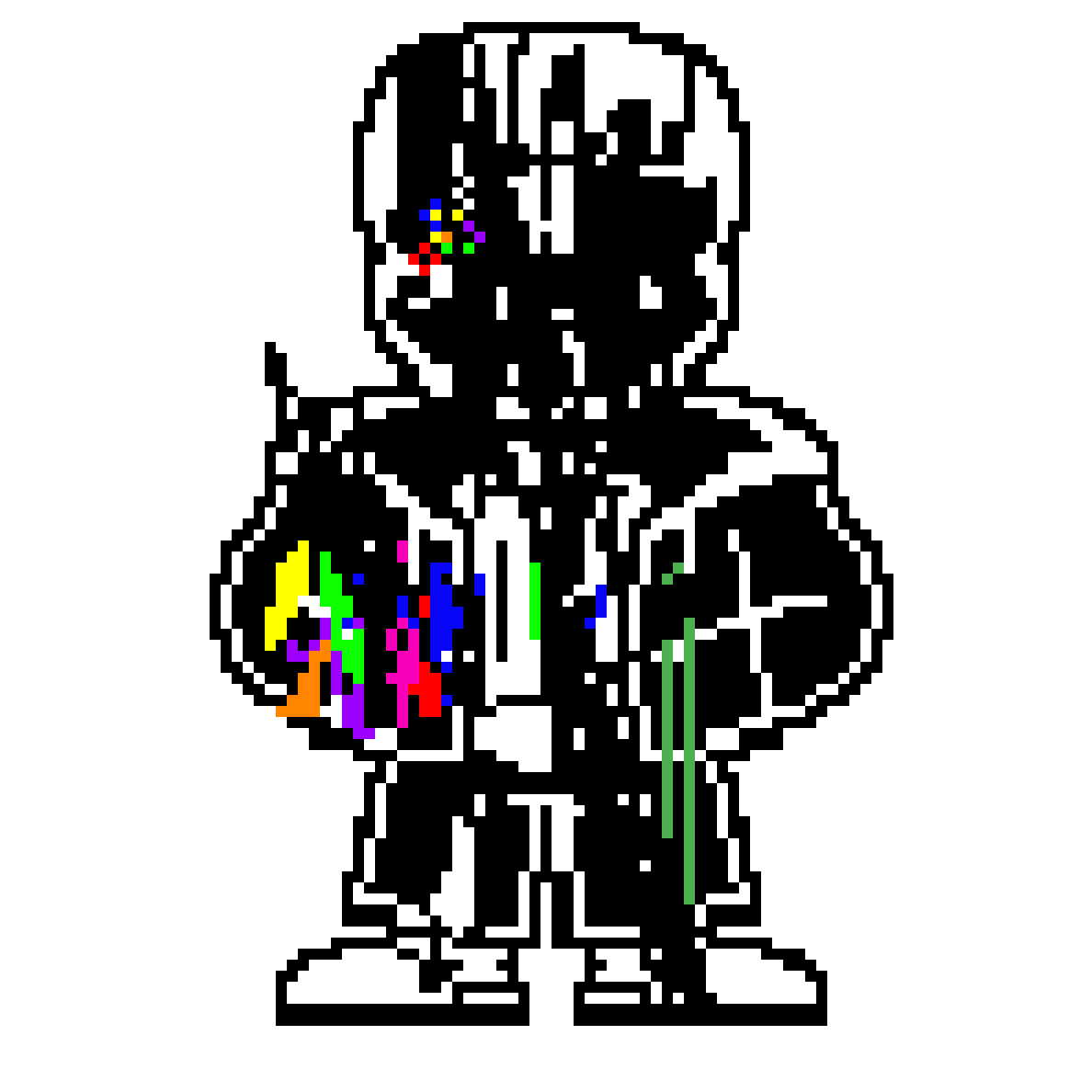 Pixilart - GLITCHED SANS by INACTIVE626