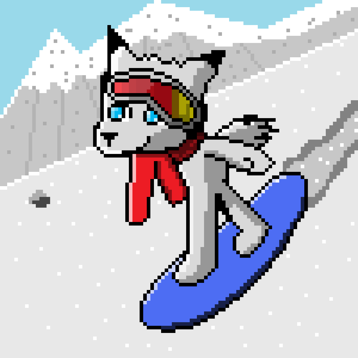 Pixilart - Fox Snowboarding by AsherMidnight