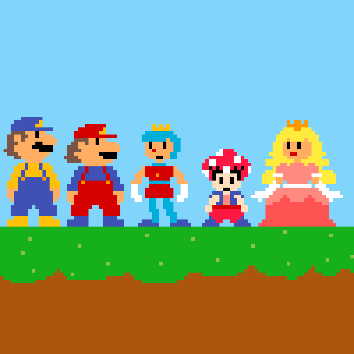 Pixilart - anime mario by Maxy-dog
