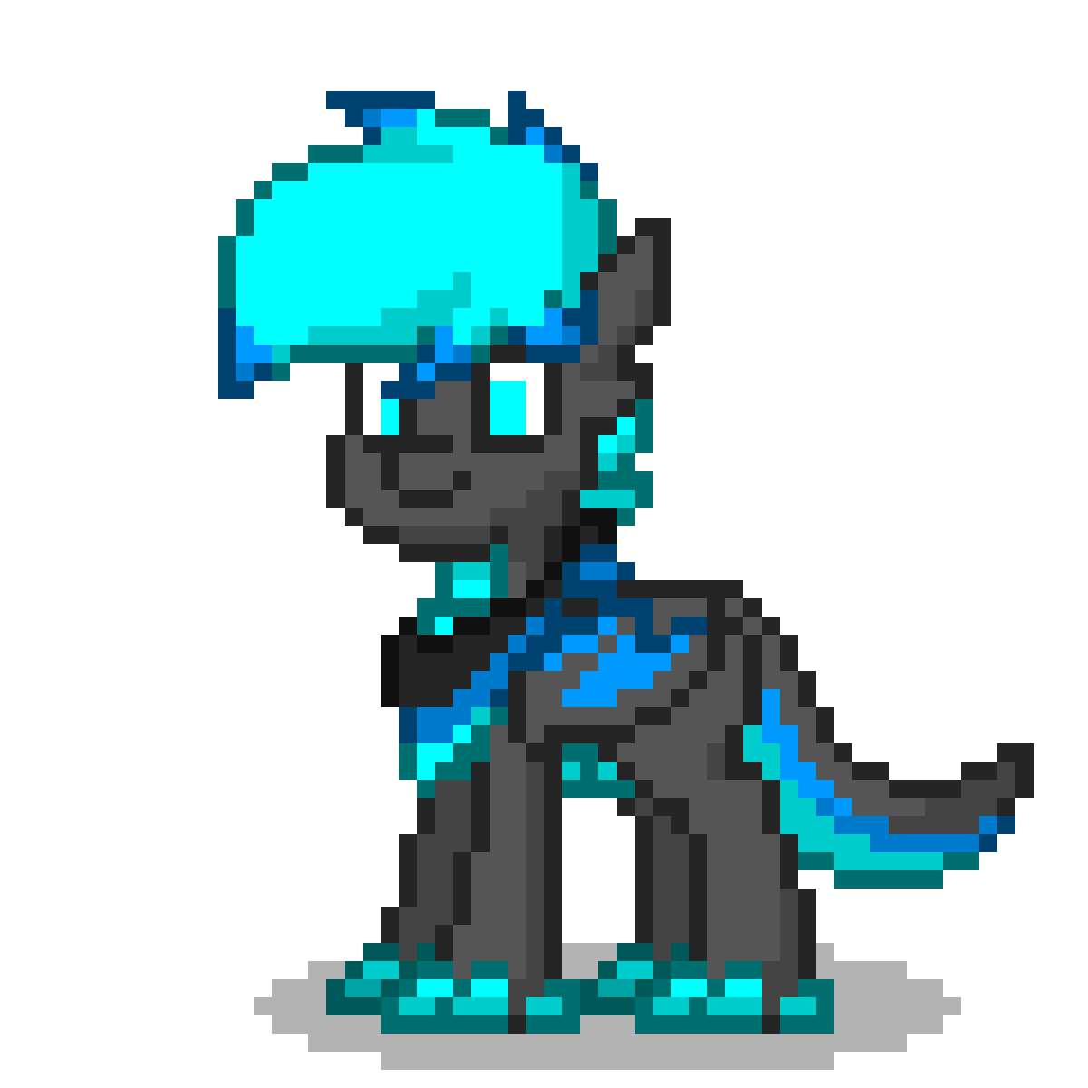 Pixilart - Neon [Ponytown OC] by MoriTheDragon
