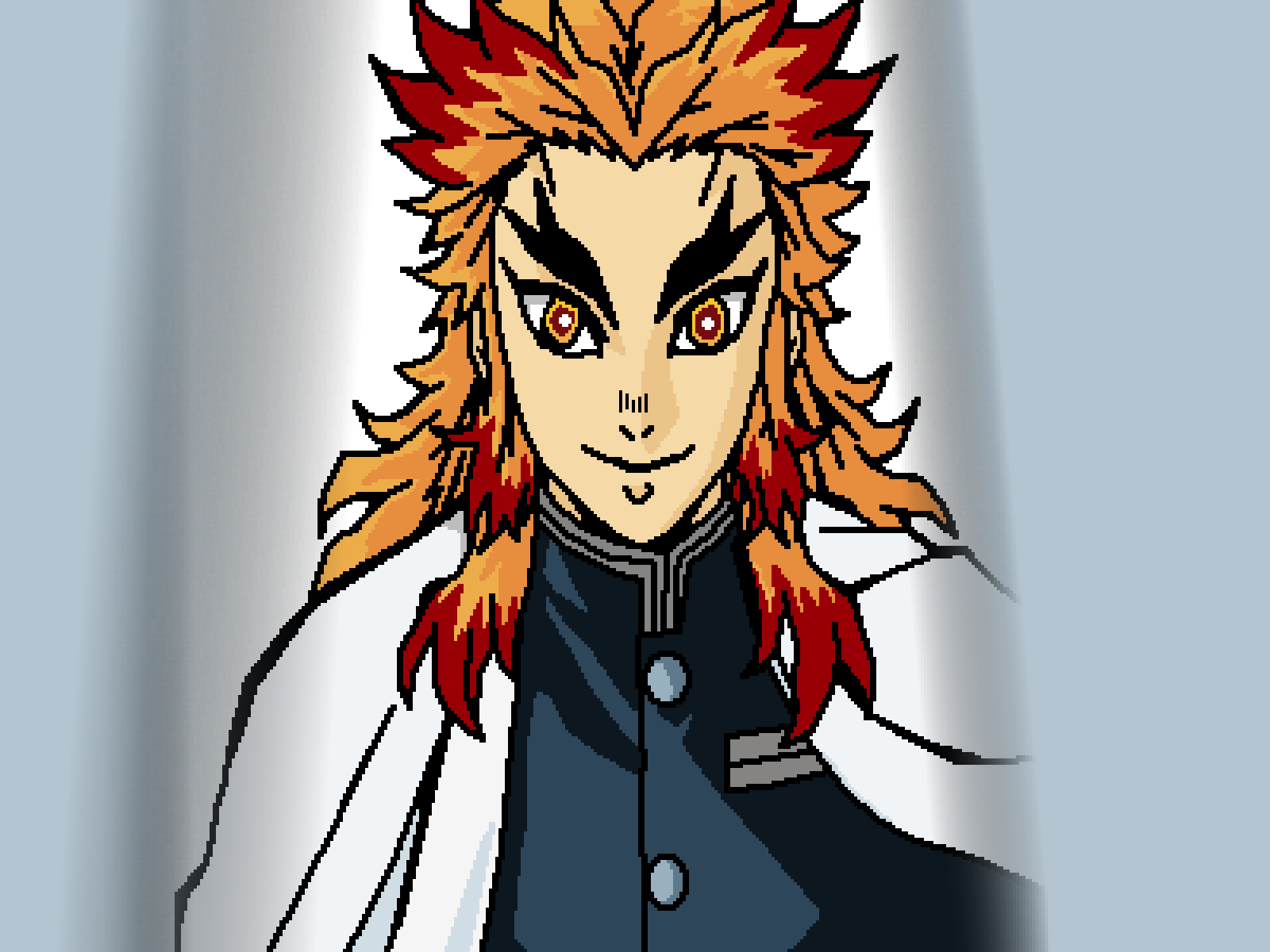 Pixilart - Kyōjurō Rengoku Base by Gamer-Ruby