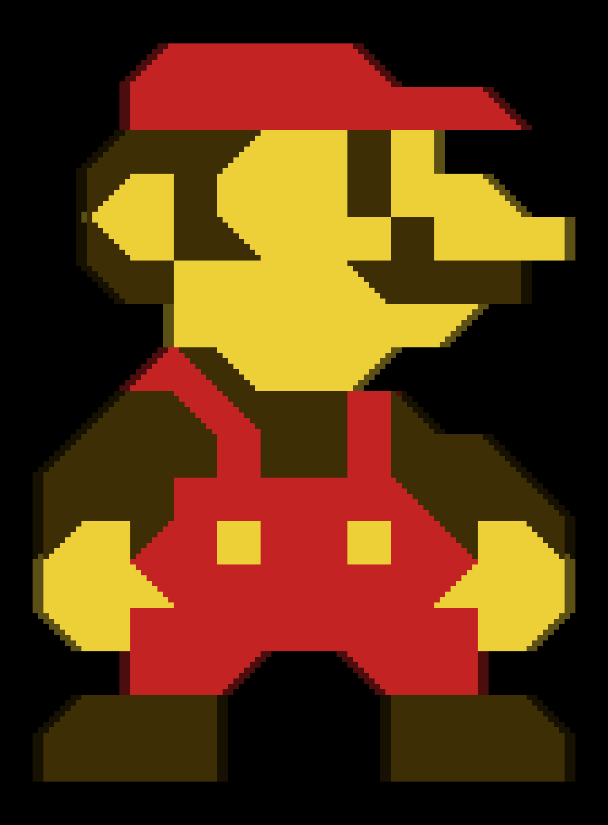 Pixilart - Mario w/ Right Triangles by PotatoNinja87