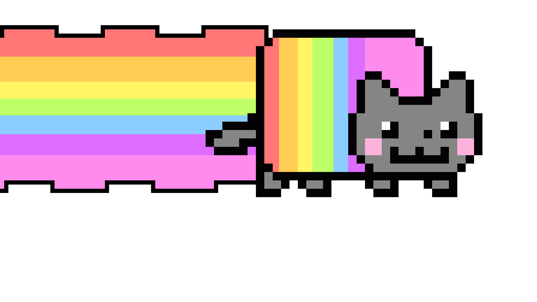 Pixilart - The Ranbow Nyan Cat by JimothyGames