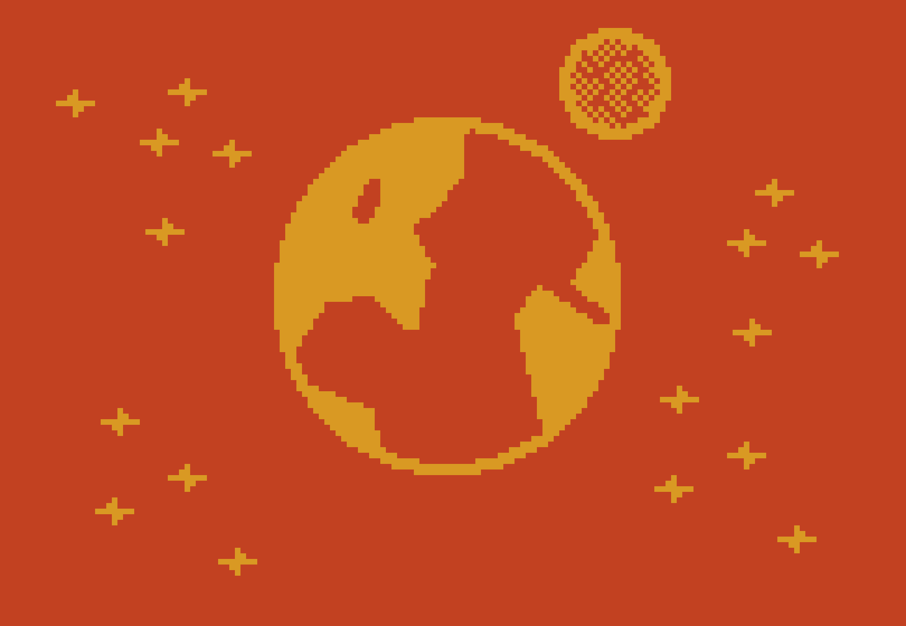 Pixilart - earth flag by logansmash
