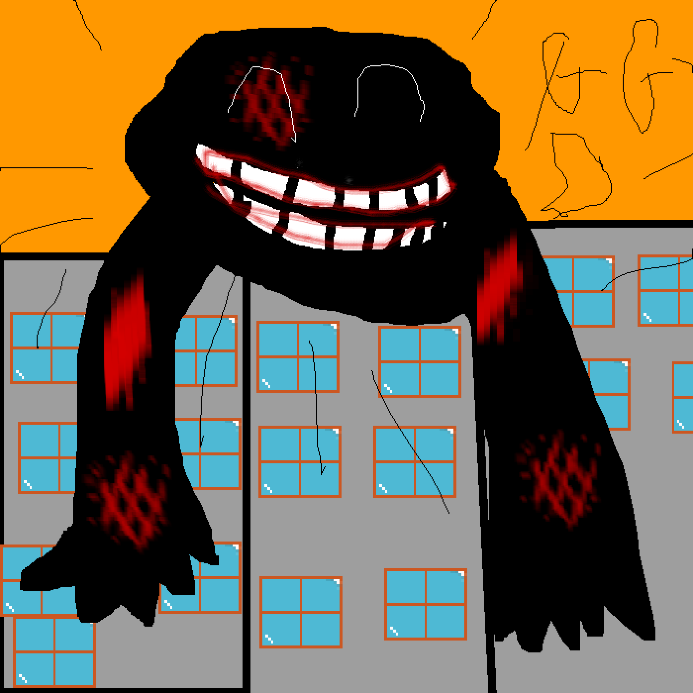 Pixilart - troll face base by paperlog