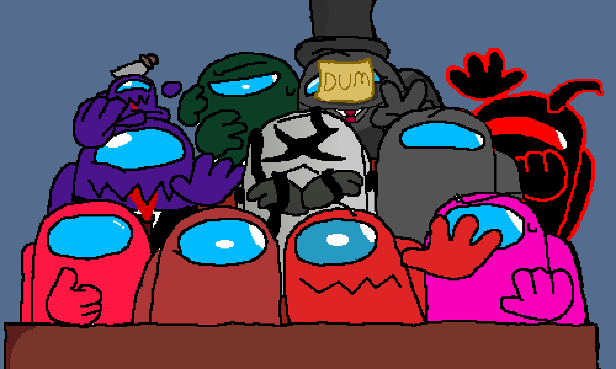 Pixilart - among us base by skullfox