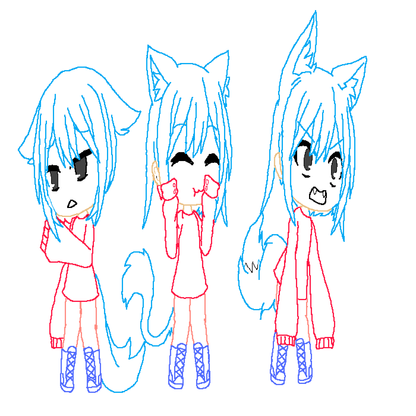 gacha bases by Shadowbonnieme - Pixilart