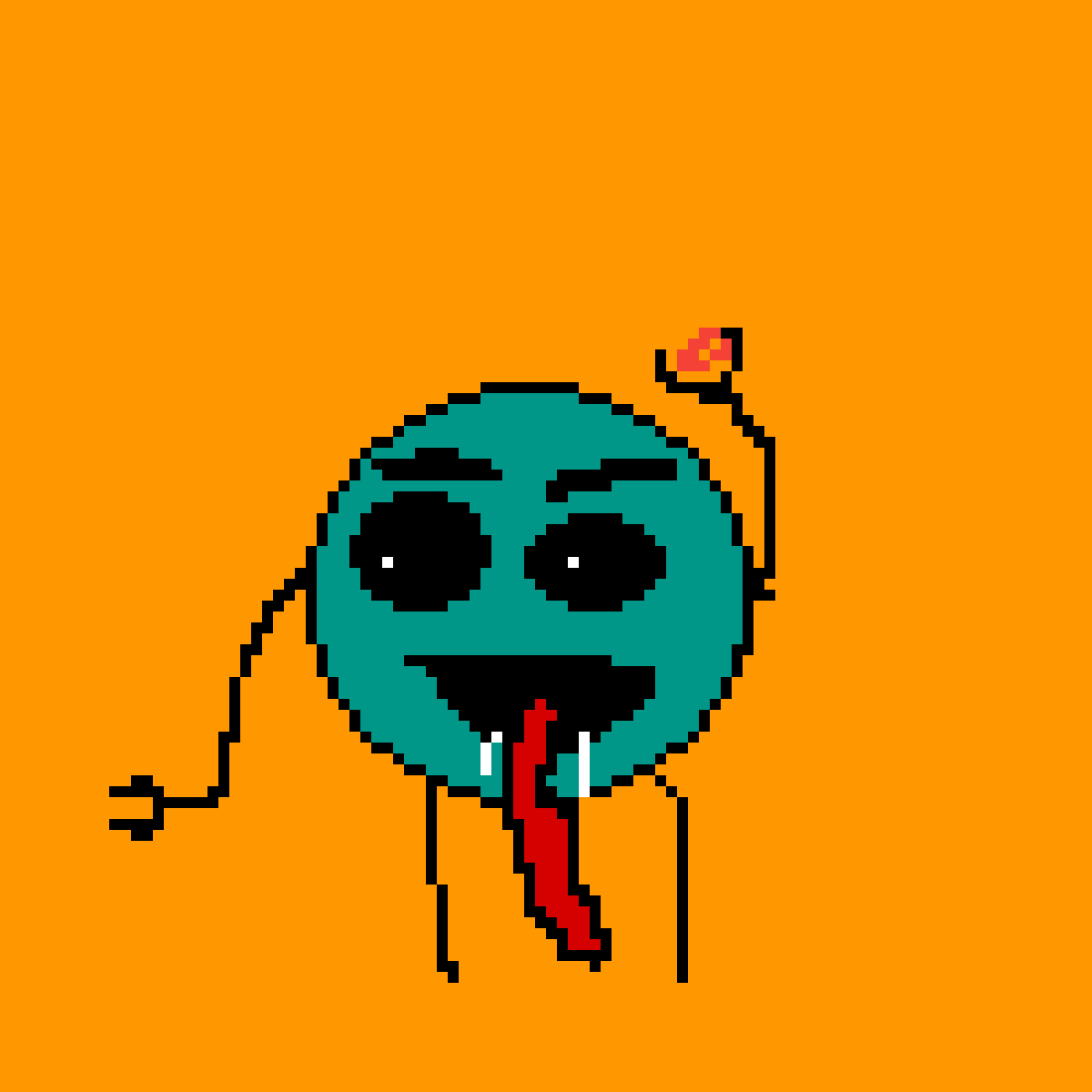 Pixilart - blue thing ugly by wertful