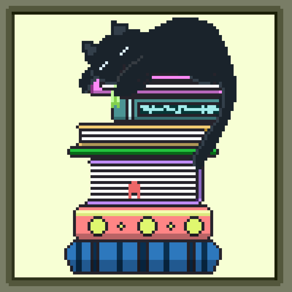 Book Stack - Daily Art Challenge - Pixilart