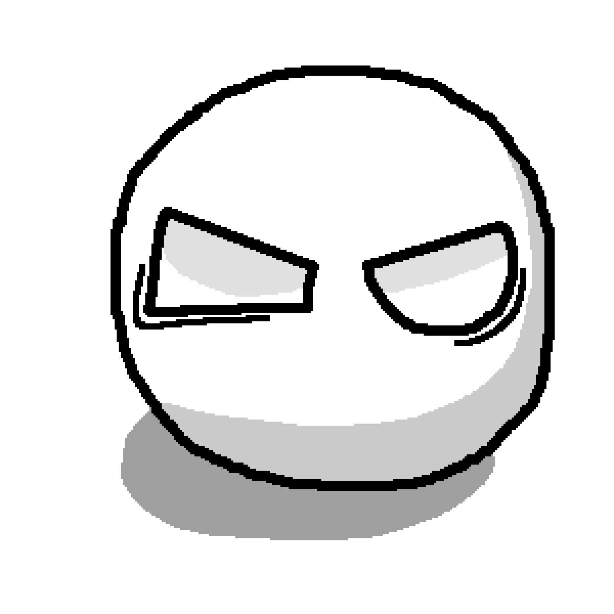 Pixilart - Angry Countryball Base by ReichSlayer201