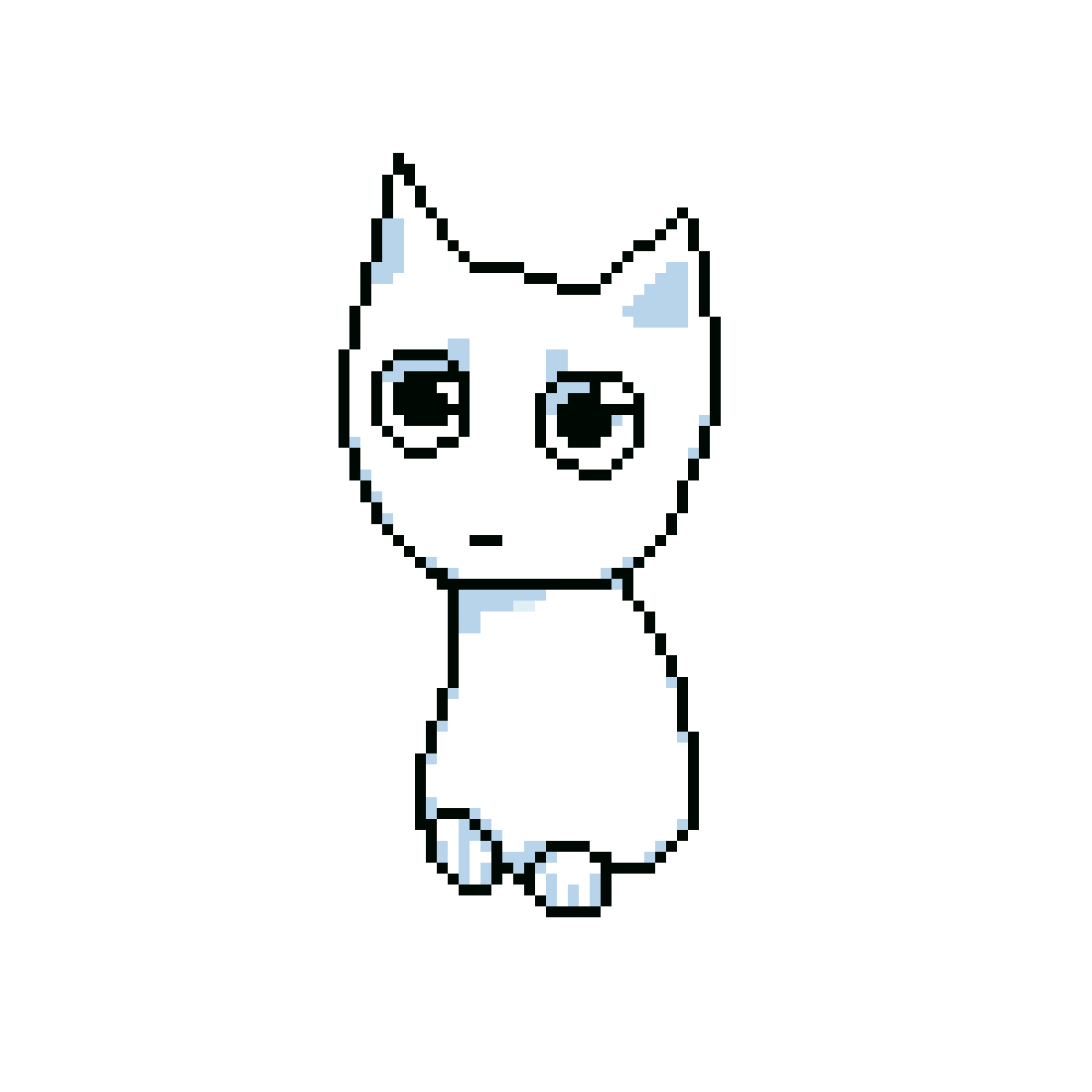 Pixilart - snowball cat by Yoshspar