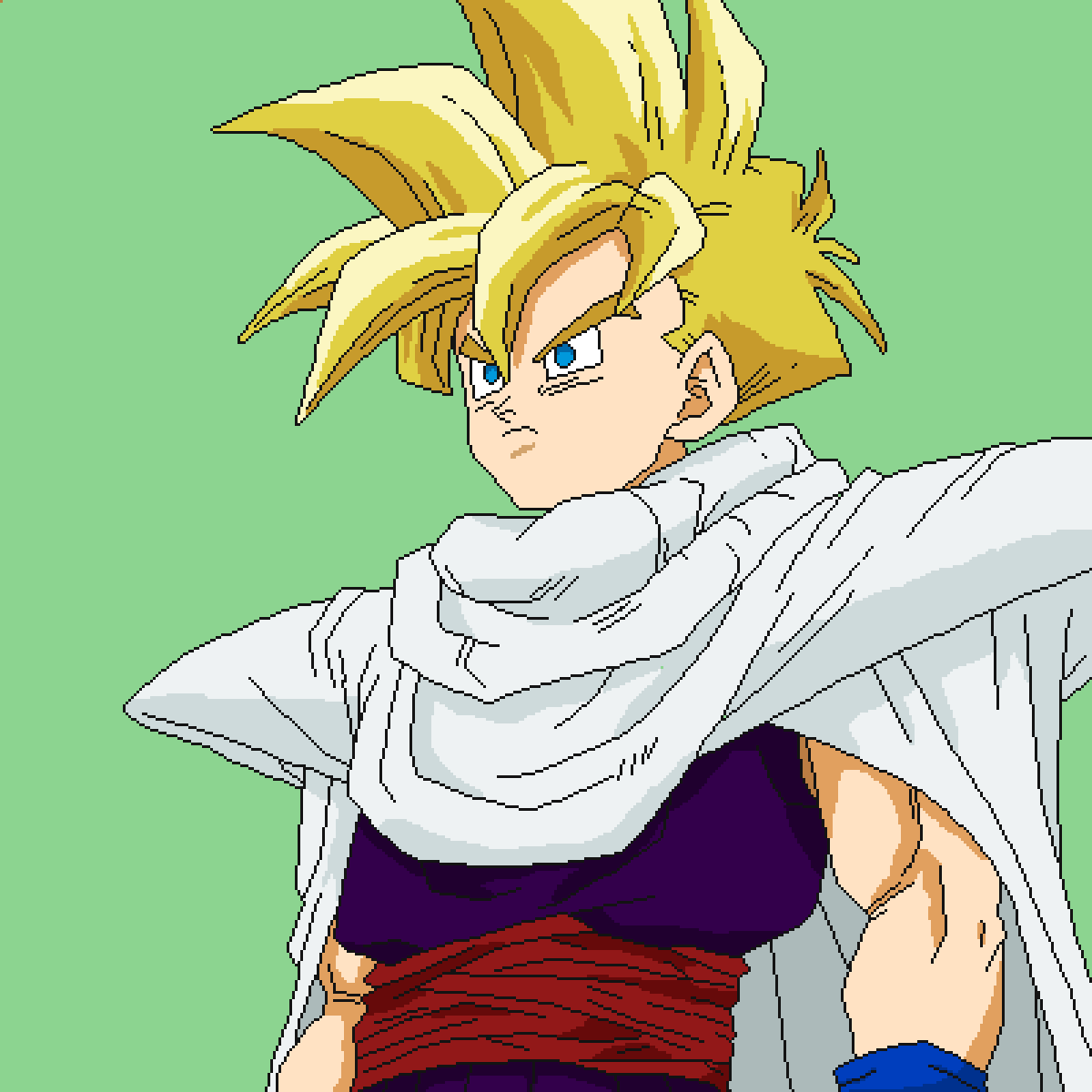Pixilart - Gohan ssj1 by Dhallas