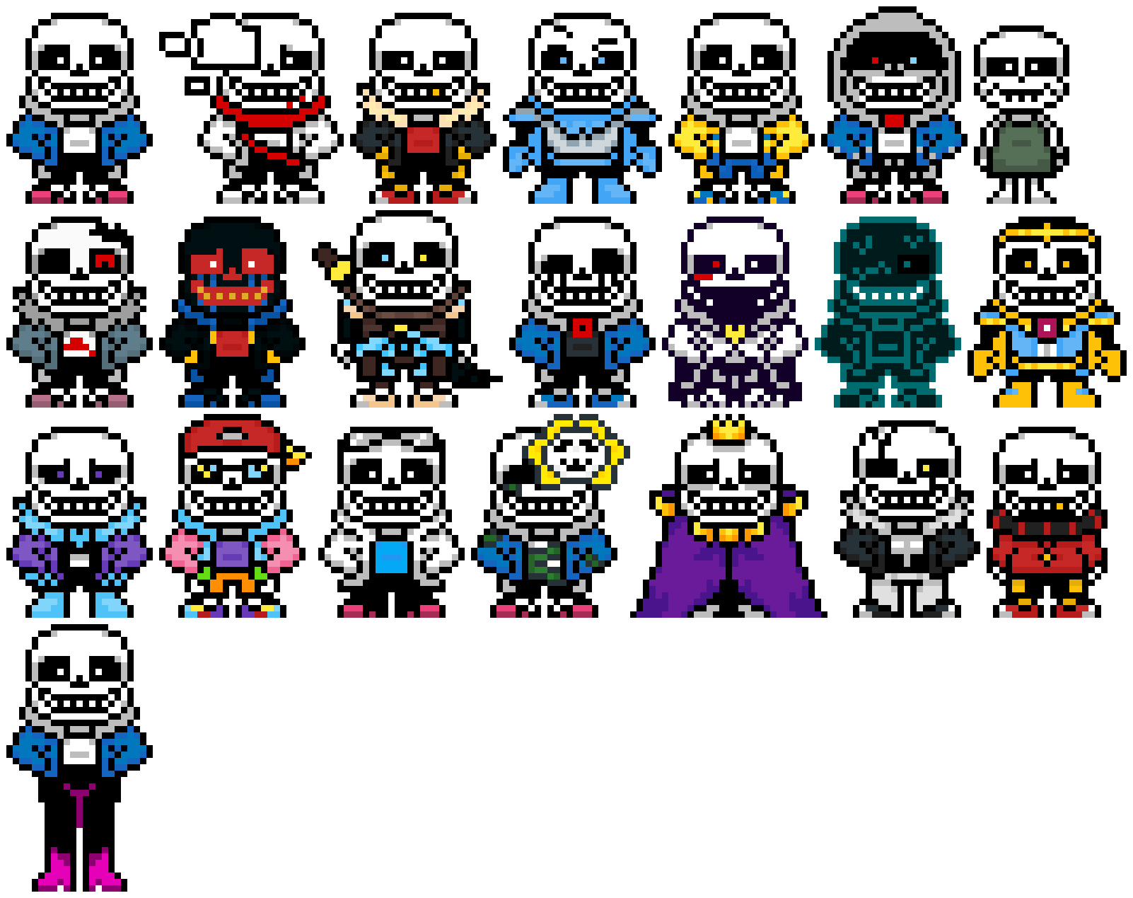 Pixilart - sanses by DeathBones27