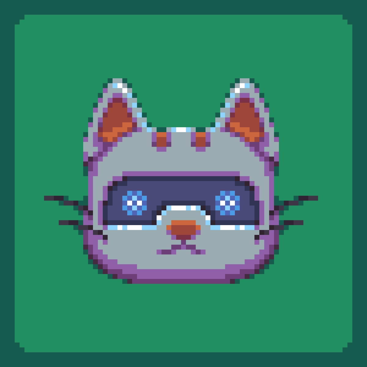 Pixilart - failed cyber cat by Ga9