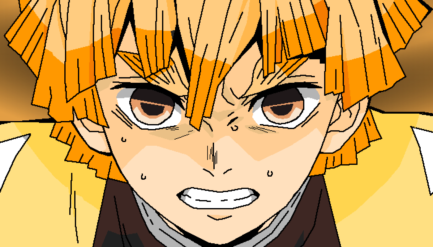 Pixilart - Zenitsu Agatsuma Base by Cheesy-dewin