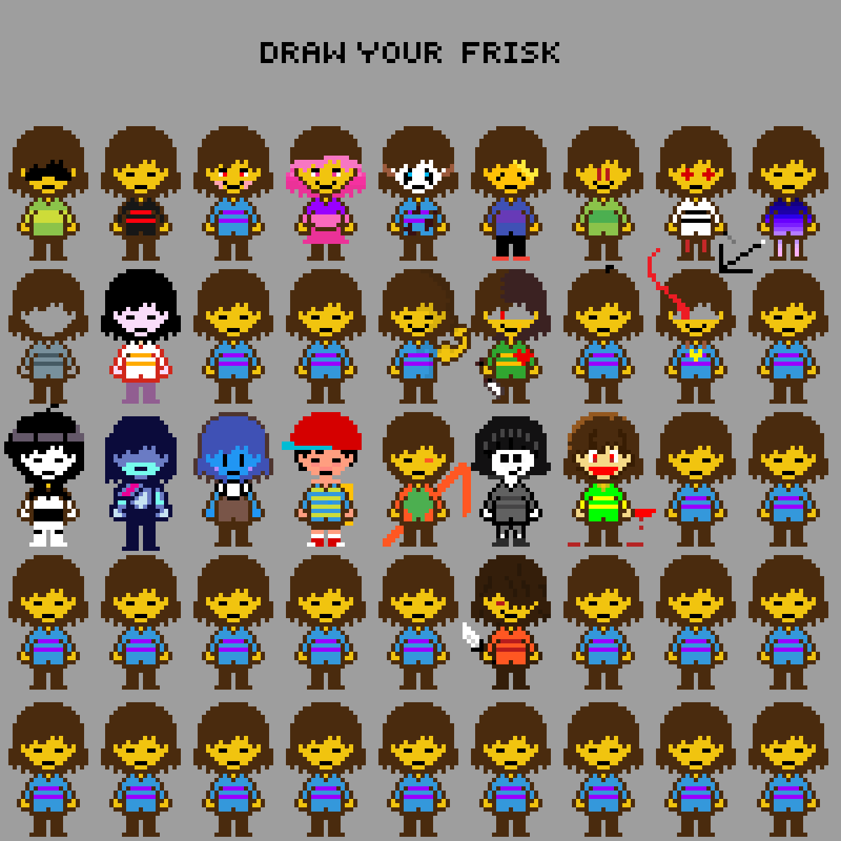 Pixilart - MAKE YOUR OWN FRISK! by Estudio-SMAC