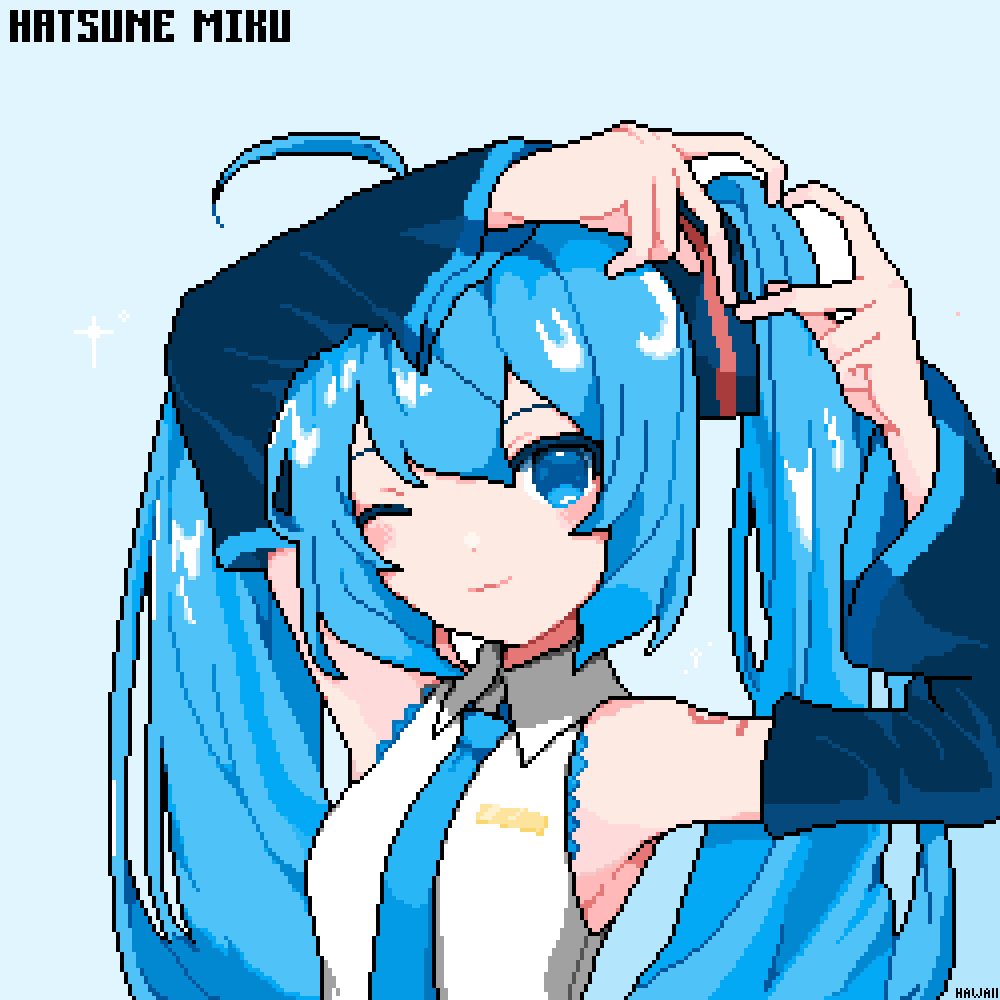 Pixilart - Vocaloid: Hatsune Miku by MiniMusician