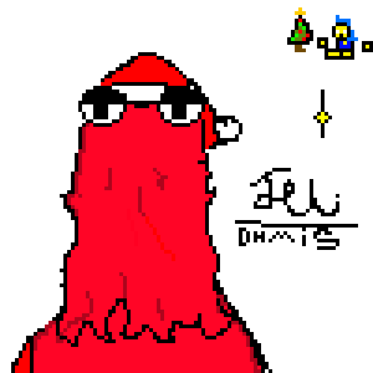 red guy drawing by iloveyellowguy - Pixilart