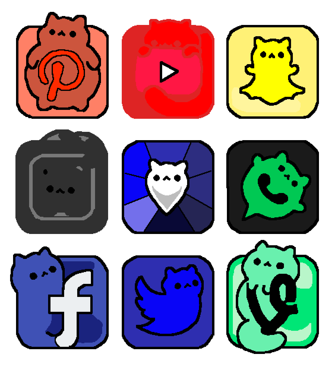 Pixilart - Cat apps by ameliah12343