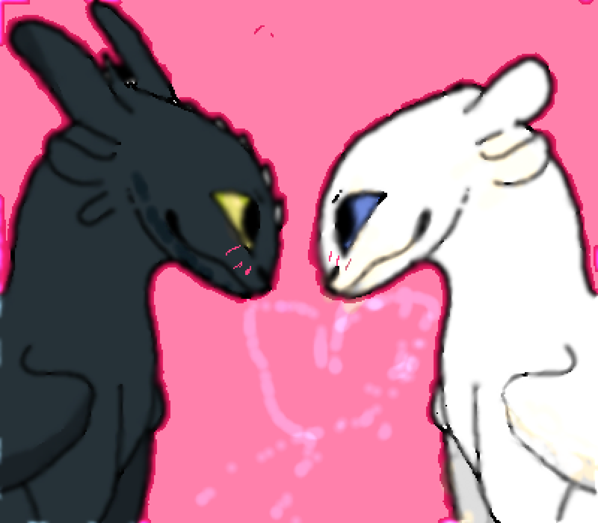 Pixilart - toothless and lightfury base by luigi-lover