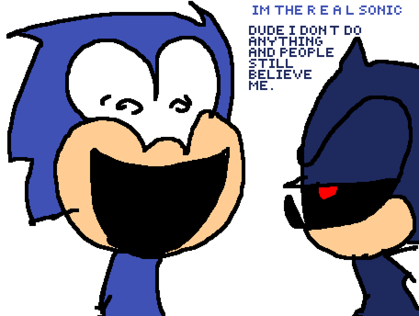 Pixilart - Faker and sonic.exe talking by DkAjOgx4V4vVANC