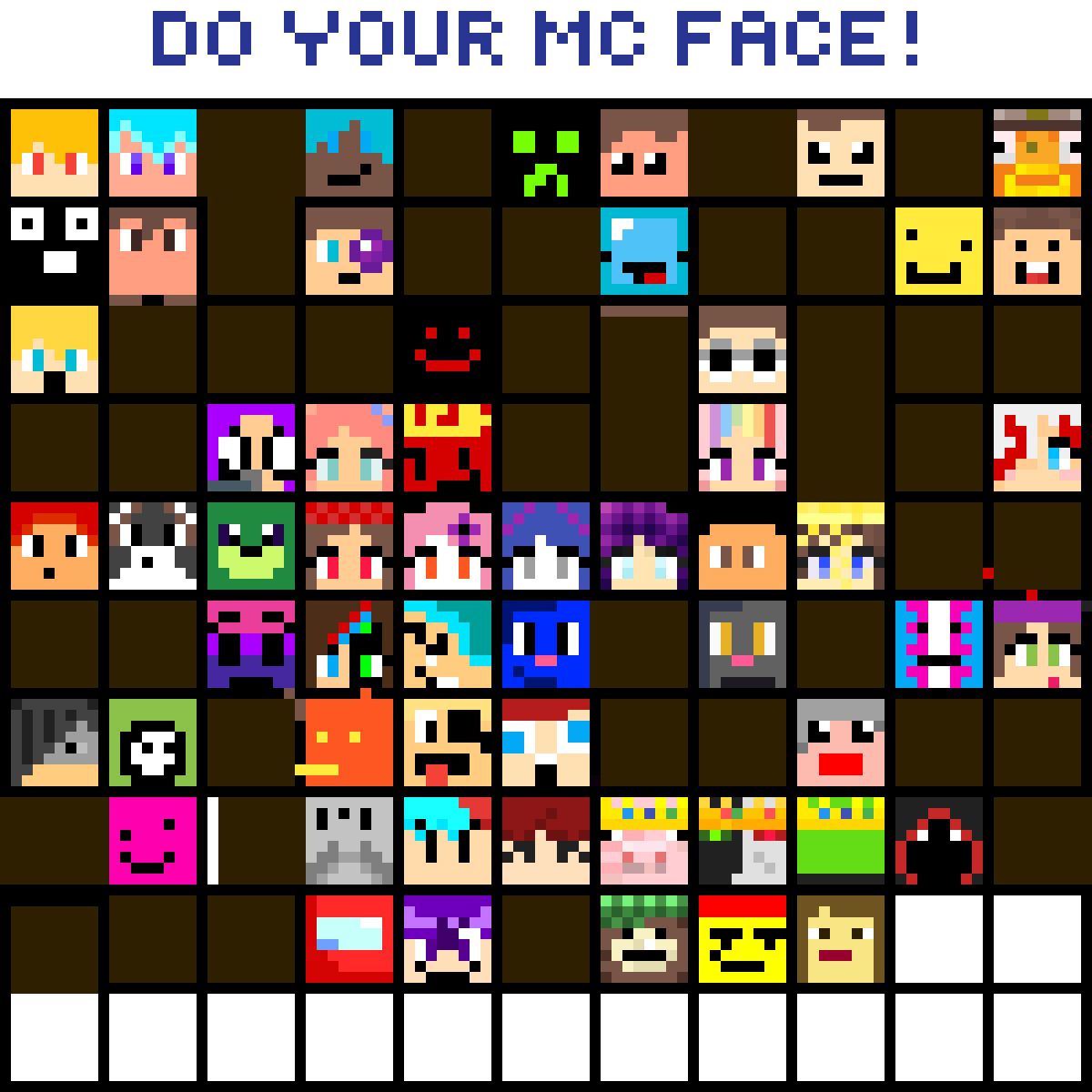 Pixilart - Make your MC face AZX596 by reyhoon