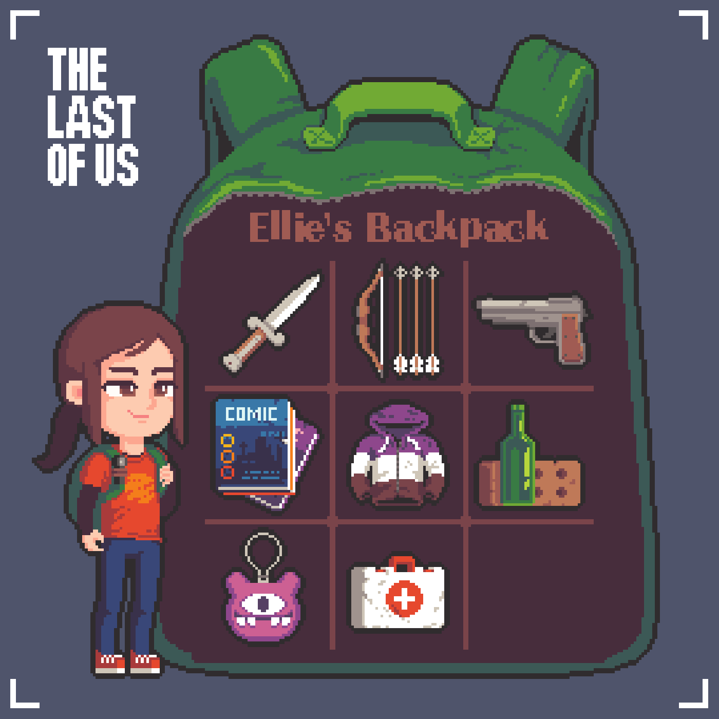 Pixilart - Ellie backpack by JHL