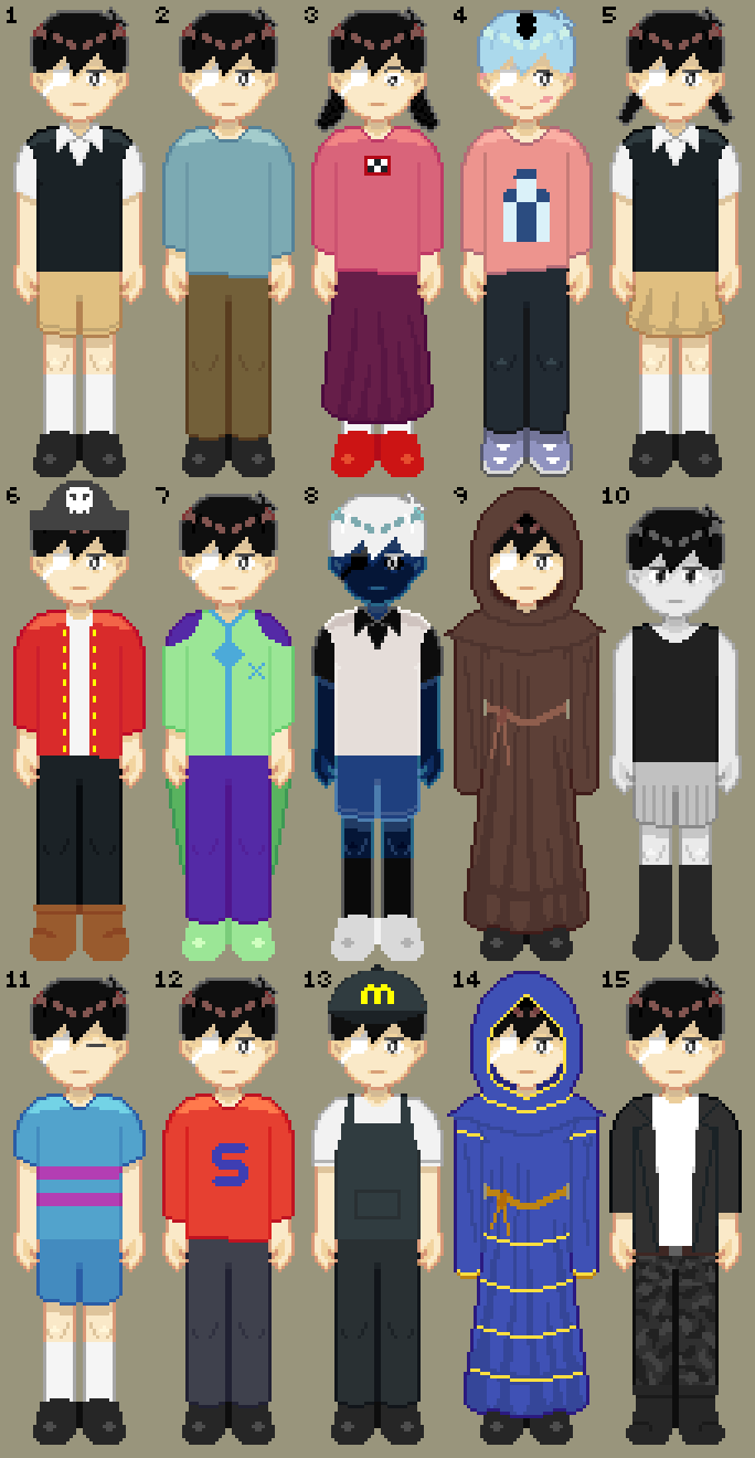 Pixel Art of Omori characters (Help!) - TKOY - OMORI (Video Game ...