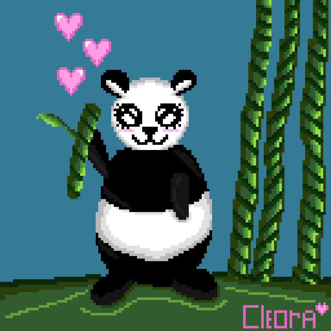 Pixilart - Pixel Panda by RealCleora